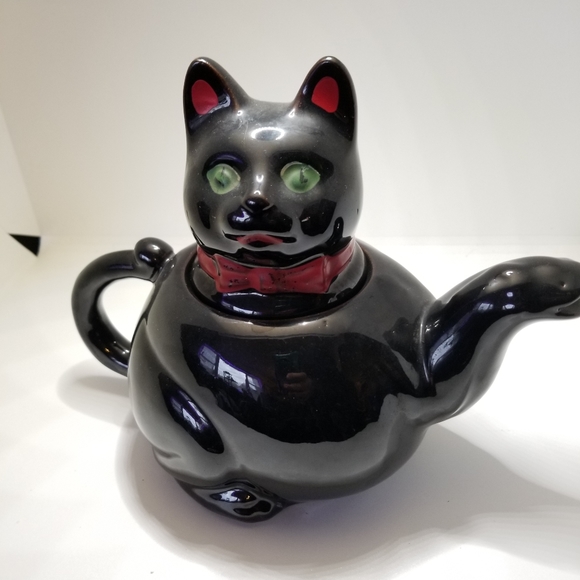 Shafford Redware | Accents | Vintage Shafford Redware Black Cat Large ...